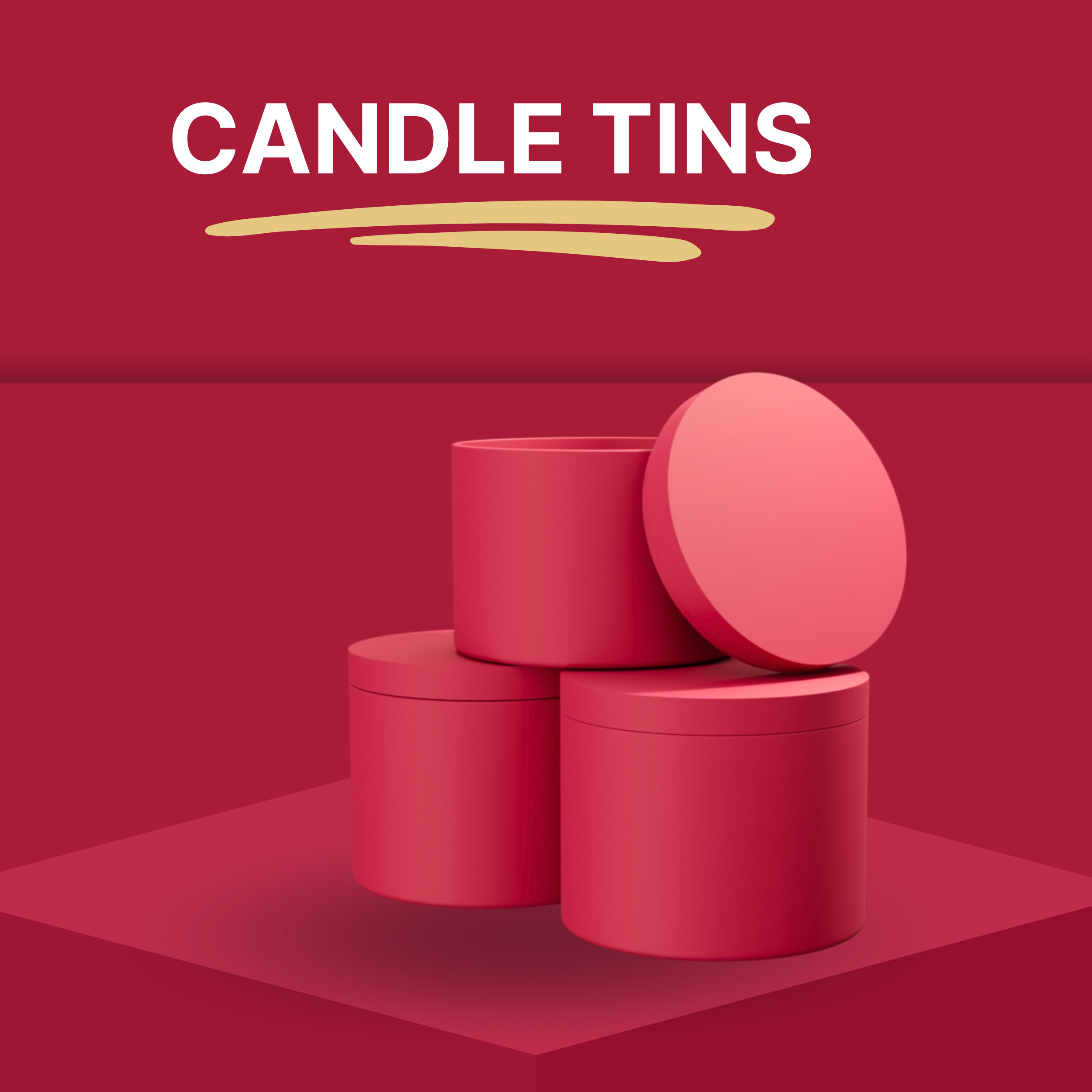 True Candle - Candle Tins in 3 Sizes + Colors. Local and Sustainable.